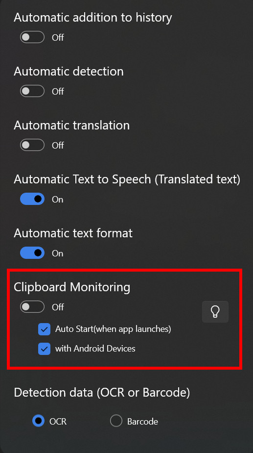 OCR de PawS - Clipborad Monitoring